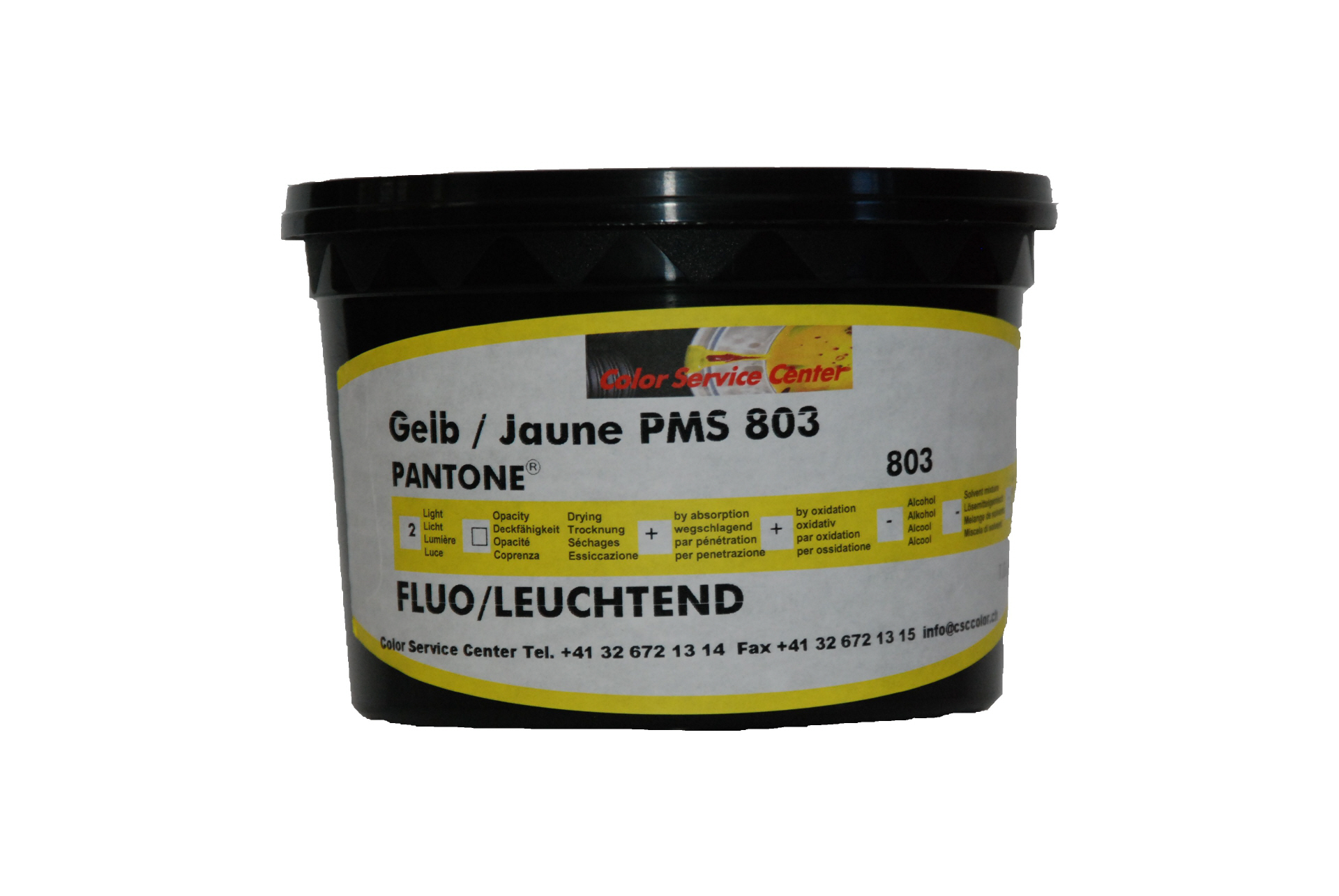 Gelb PMS 803 FLUO leuchtend