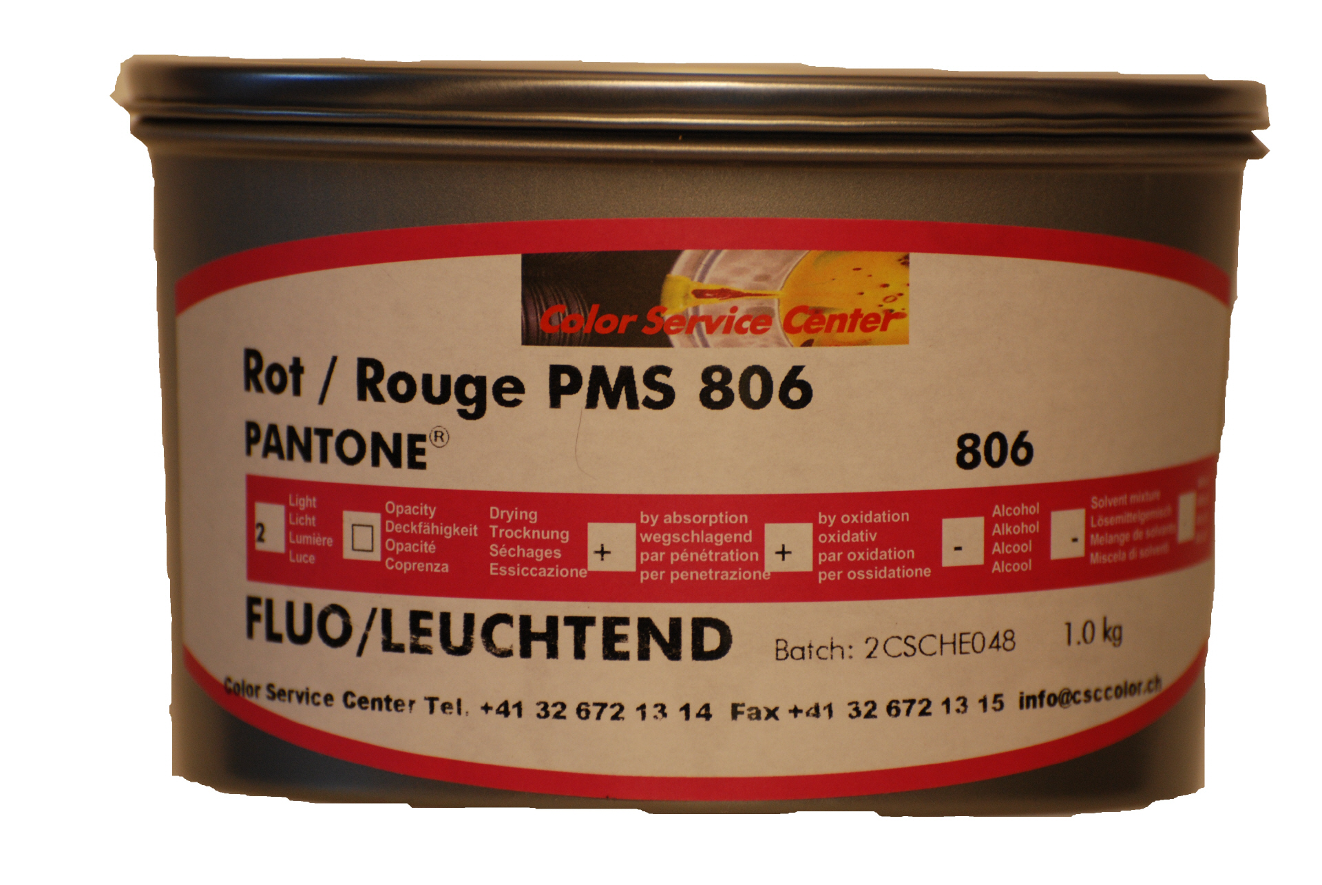 Rot PMS 806 FLUO leuchtend